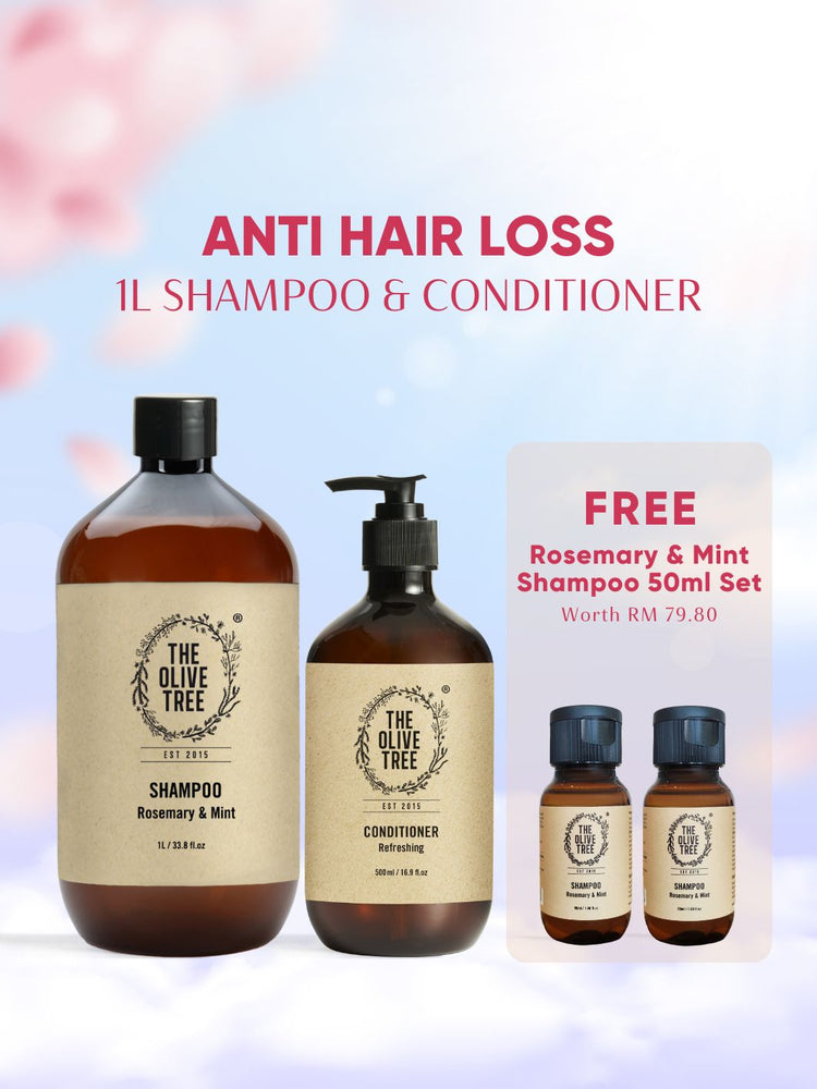 The Olive Tree Natural Hair Care Sulphate Free Hair Loss Oily Scalp