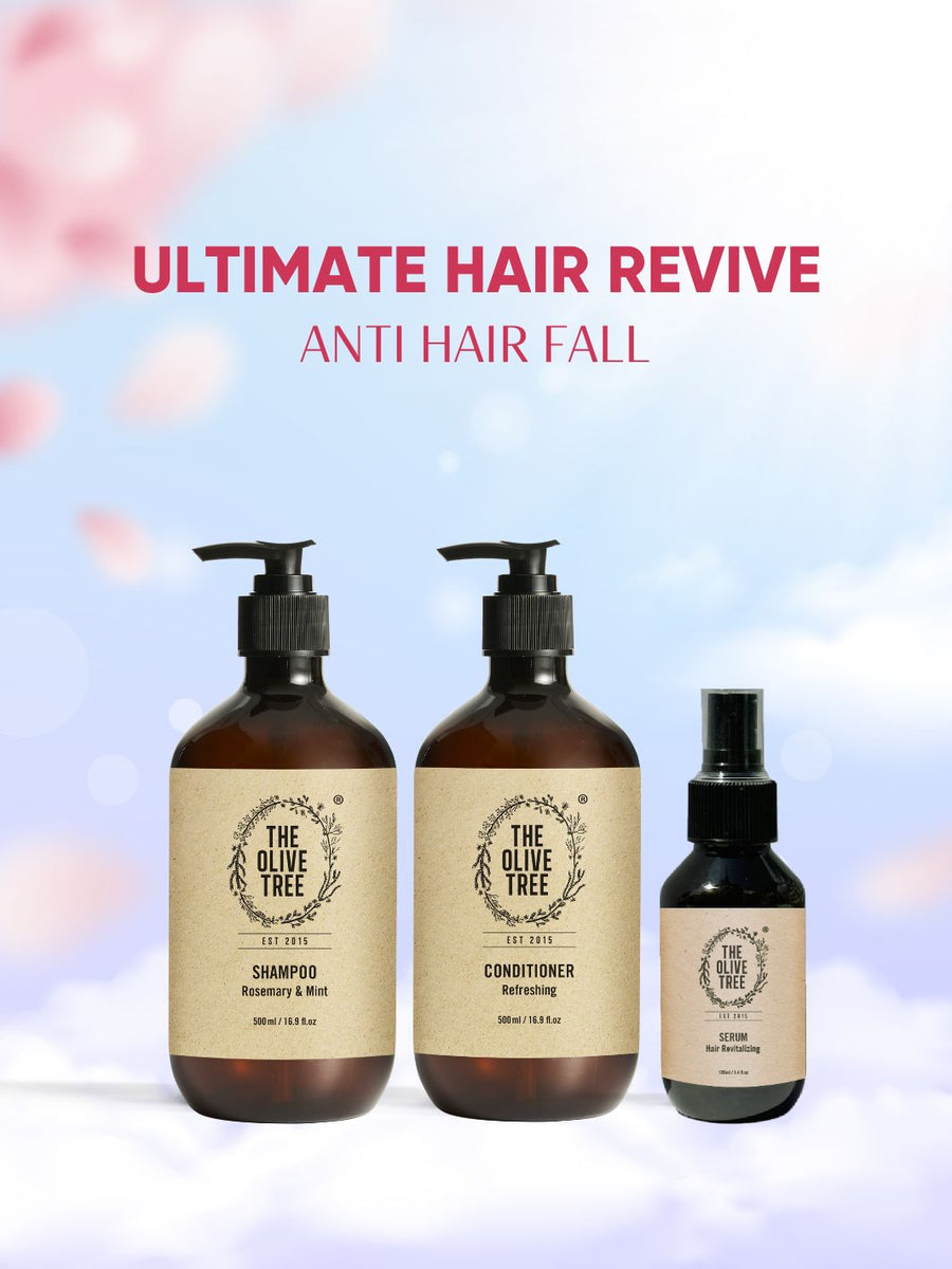 Ultimate Hair Revive Combo For Anti Hair Fall – The Olive Tree